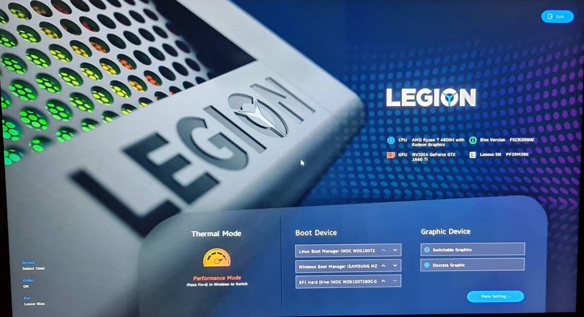 Installing Arch on a Lenovo Legion 5 – Random Linux Thoughts
